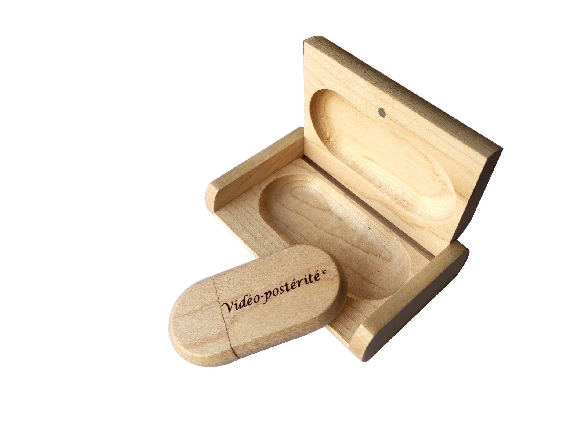 10PCS Maple Wood 2.0/3.0 USB Flash Drive with Wooden Box(Free Laser Engraving Logo)(2.0/8GB)
