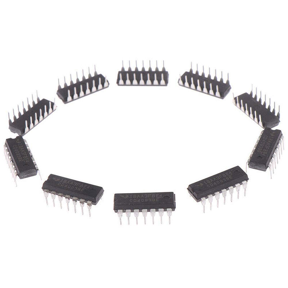10PCS TI CHIP CD4093BE CD4093 4093 DIP-14 DIY DEVELOPE