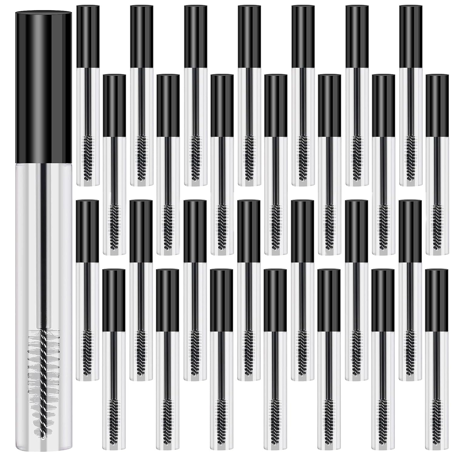 100Pcs Empty Mascara Tube with Eyelash Wand 10ml Eyelash Cream Container Bottle By suoundey