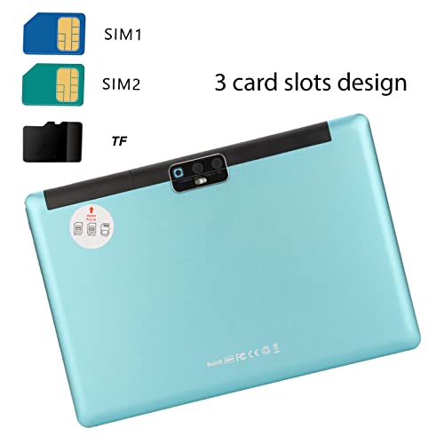 10.1 "Tablet, Dual Camera, 100-240V, 3 Card Slots, Travel Home Design Strap US Plug