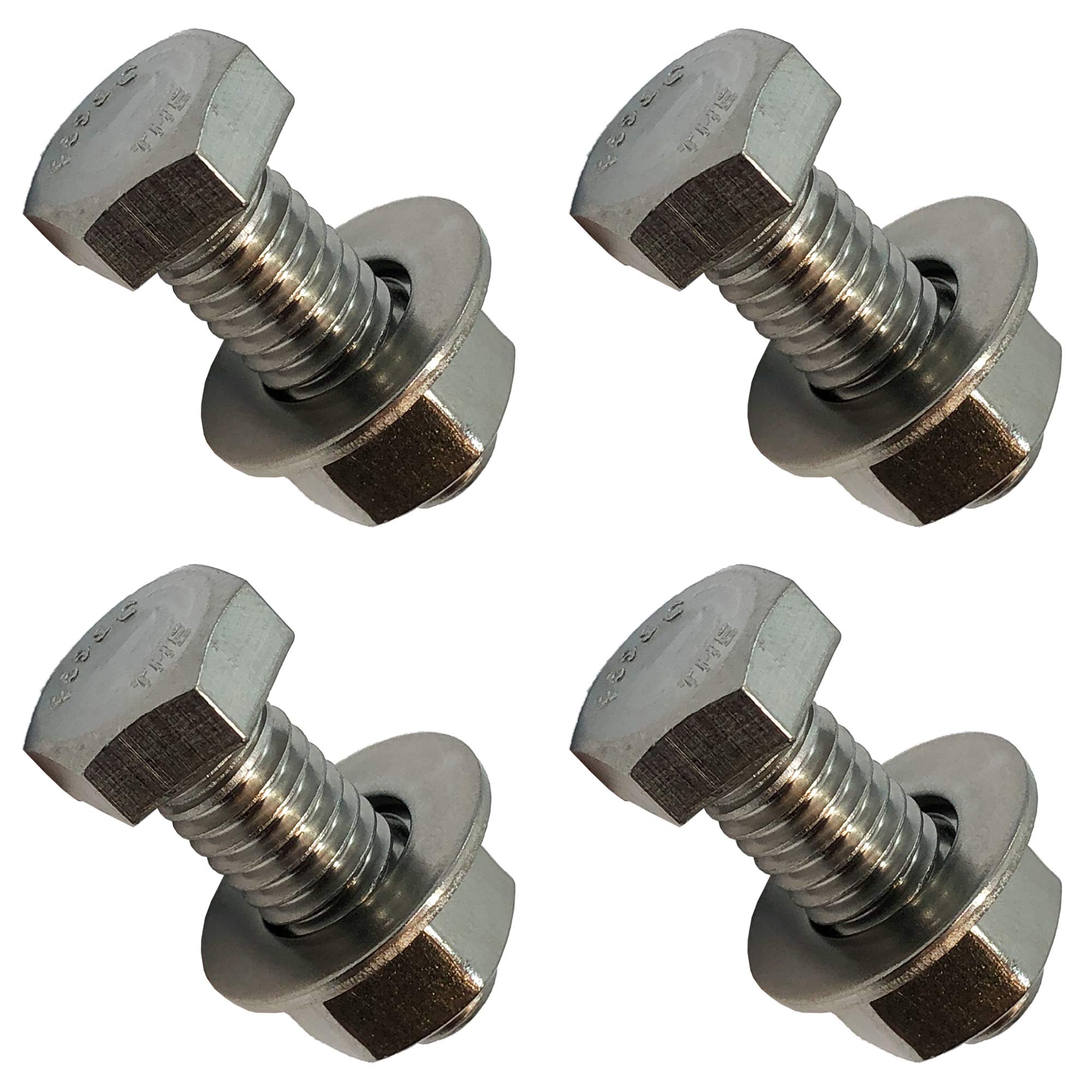 1/4" - 20 x 4-304-STAINLESS Steel Bolts, Nuts & WASHERS - 18-8 HEX Head Bolt - 304 Grade. General Purpose (10) Bolts + (10) Nuts + (10) Washers