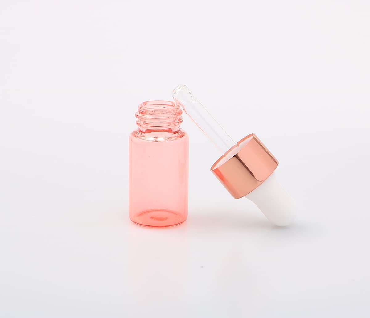 30 Pack Set, Pink Glass Dropper Bottles Essential Oils Dropper Bottles Mini Sample Bottles DIY Perfume Cosmetic Containers Glass Vials With Glass Eye Dropper (3ml)