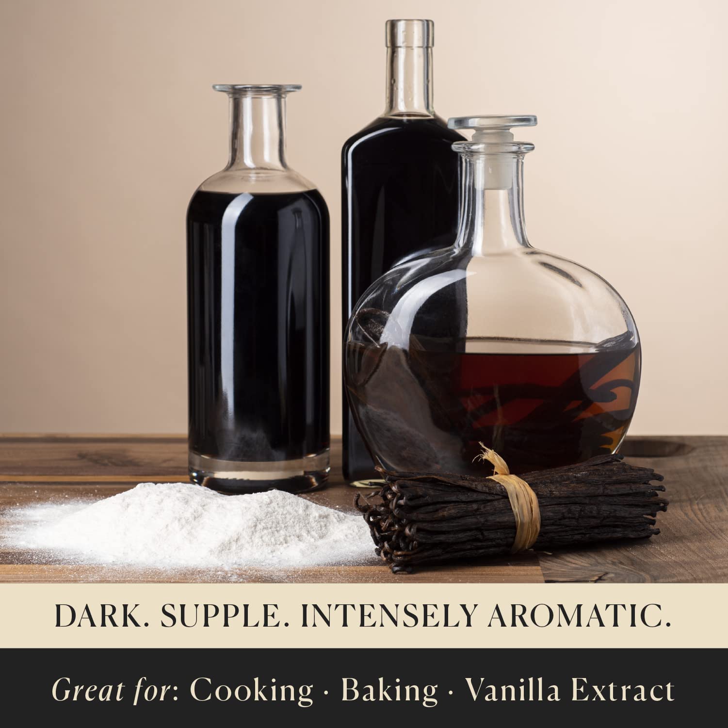 10 Organic Madagascar Whole Vanilla Beans, Grade A Vanilla Pods, Premium Vanilla Beans for Making Extract & Baking - Cook’s