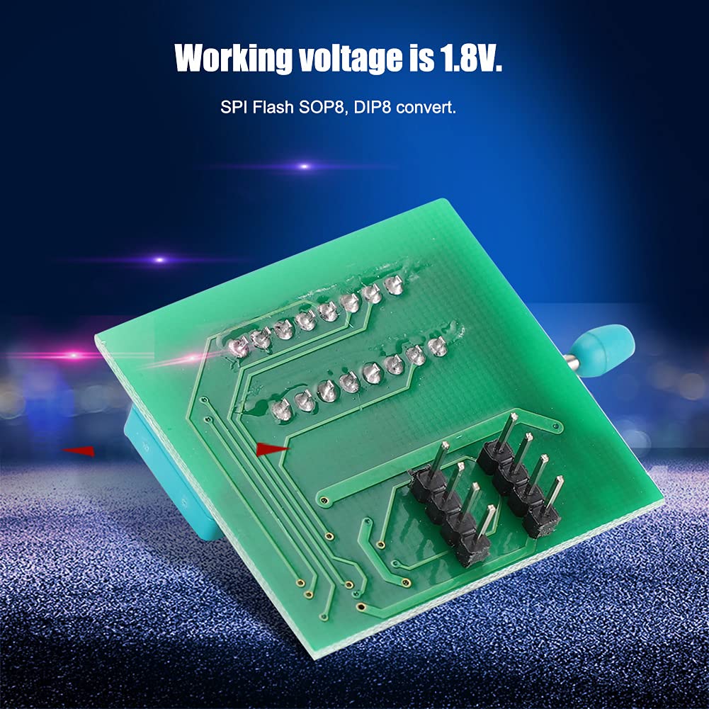 1.8V Adapter Board, High Efficient SOP8 DIP8 Conversion, ABS for MX25 W25 Durable Good Performance Experiment, Industry