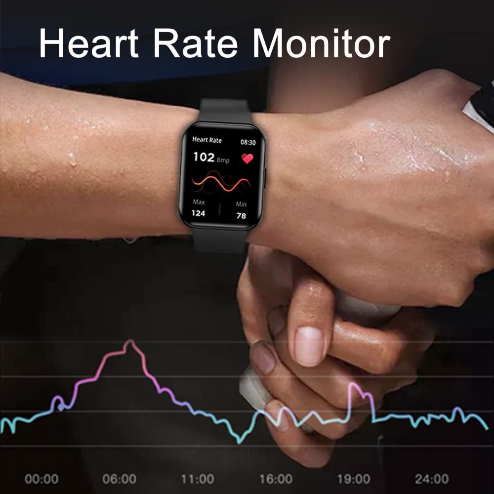 1.8" Smart Watches for Men Women Full Touchscreen Waterproof Smartwatch with Sports Activity Calorie Steps Counter Fitness Tracker for Android iOS