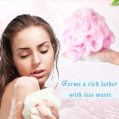 10 Pcs Mesh Loofah Sponges,Colorful Loofah Sponge Shower,Mesh Soft Pouf Shower