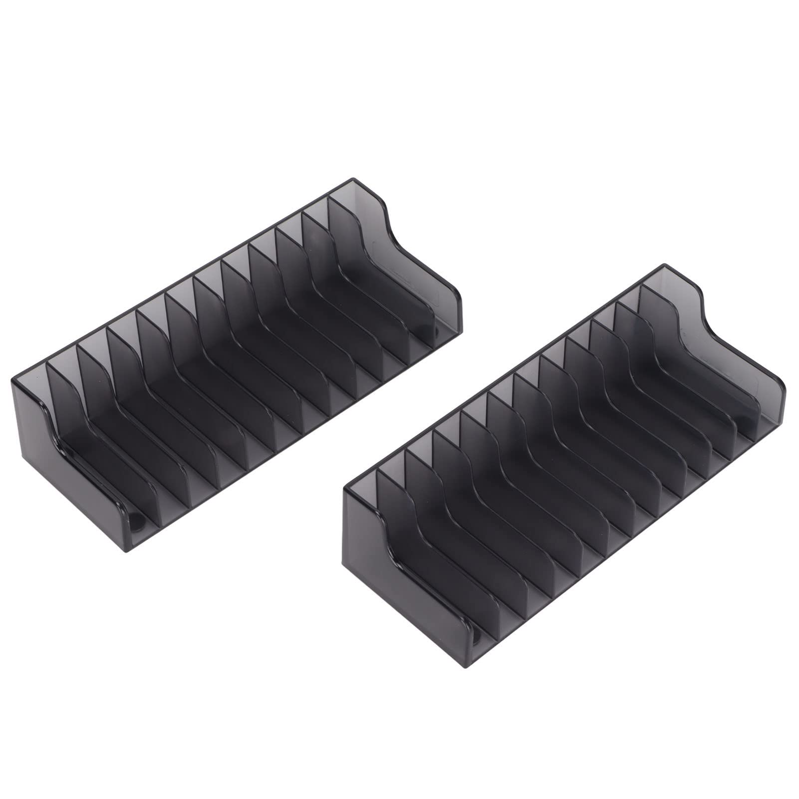 2 Pack Game Storage Bracket for Nintendo Switch Lite (Up to 24 CD Disc), Game Holder Rack Organizer for Gaming Blu-Ray Disks, Black