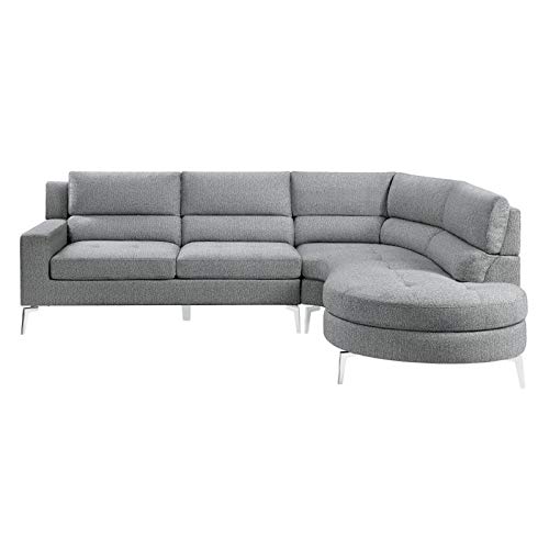 Lexicon Bonita Upholstered Sectional in Gray