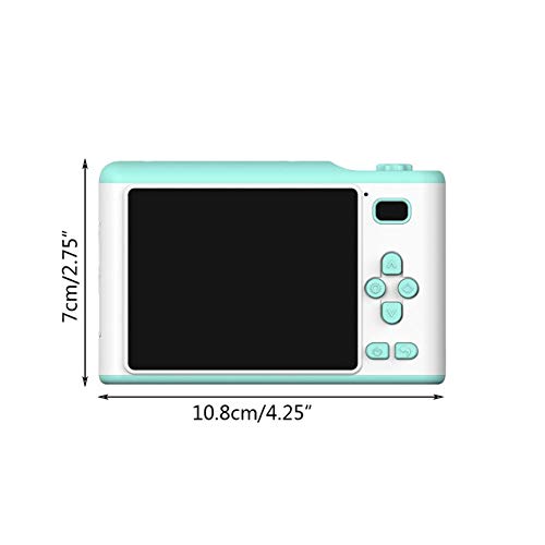 2.8 Inch Children Boy Camera Toy Digital Camera Touch Screen Mini Camera Recording 8.0MP Double Lens Children Camera Birthday Gift (Memory Card + 16G),Blue