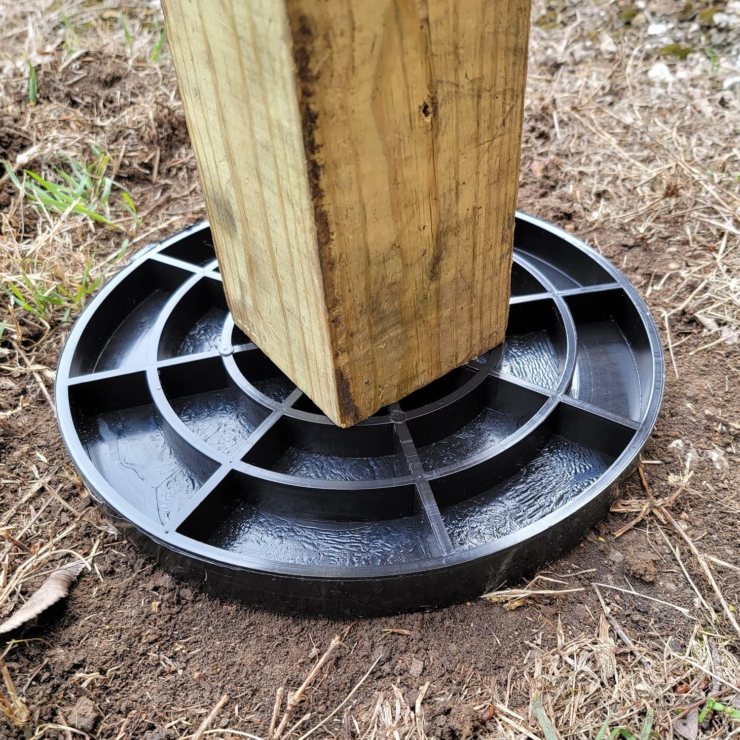 10 Pack Pier Pads, Deck Foundation Block for Wood Composite Floor Frame Pier Shed Base Footing Post Beam Support - 10" Strongest and Most Durable (Made in USA from 100% Recycle Plastic) (10)