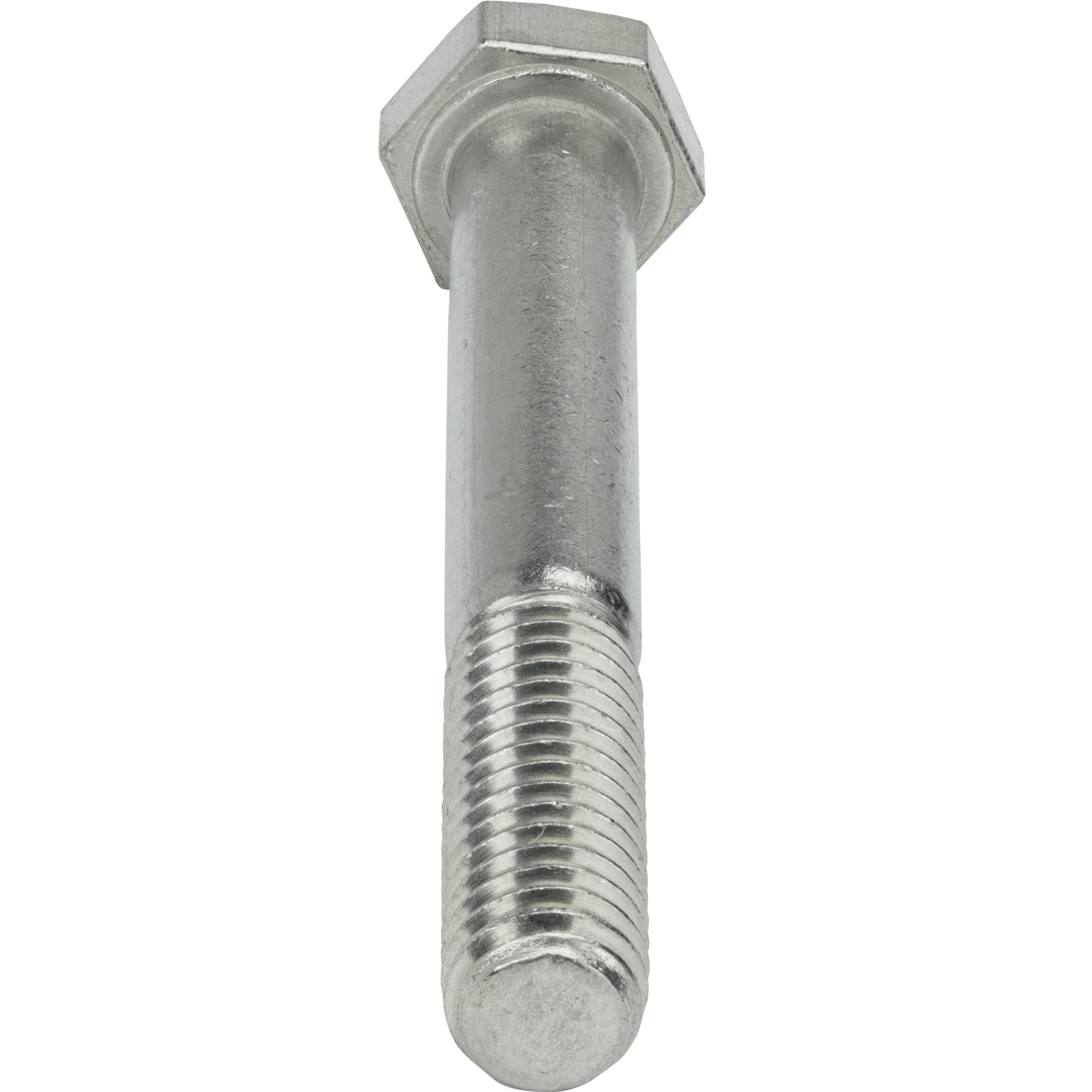 1/4-20 x 6" Hex Head Cap Screw Bolts, External Hex Drive, Stainless Steel 304, Partially Threaded, Stainless Steel, Quantity 10 by Fastenere