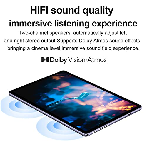10.1 Inch Tablet, Android 10, Octa Core CPU, FHD+ Screen and Dual Speakers, 4GB RAM + 32GB ROM, Expandable128GB, 2MP+5MP, Dual SIM, 4000mAh Large Battery, GPS+FM+WiFi+Bluetooth