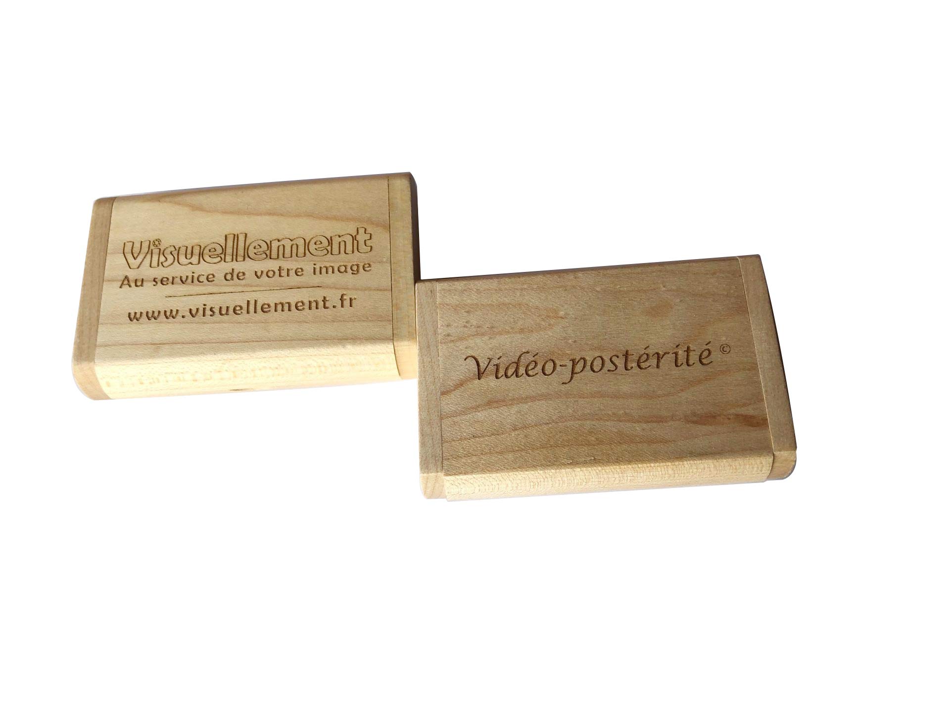10PCS Maple Wood 2.0/3.0 USB Flash Drive with Wooden Box(Free Laser Engraving Logo)(2.0/8GB)
