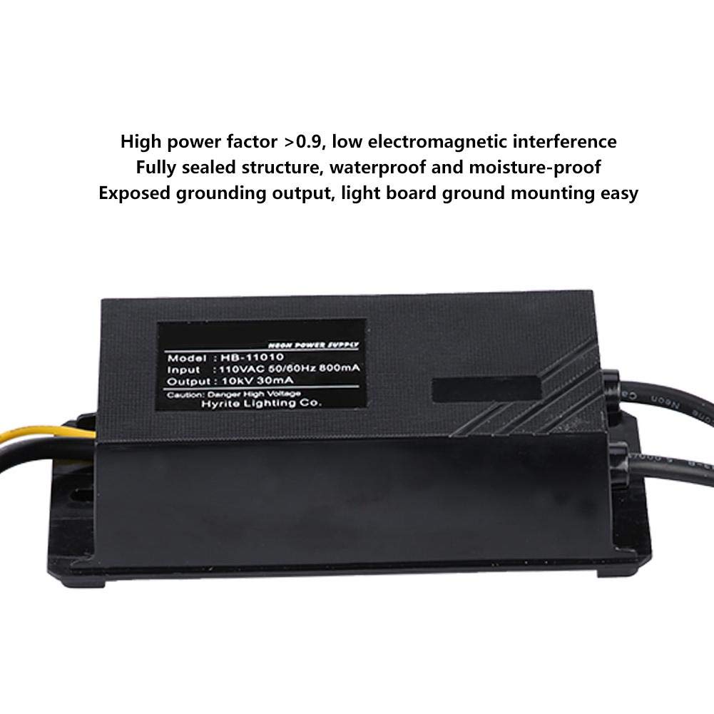110V 10Kv 30ma Electronic Neon Lamp Transformer, Neon Transformer Power Supply, Power Converter Rectifier Kit