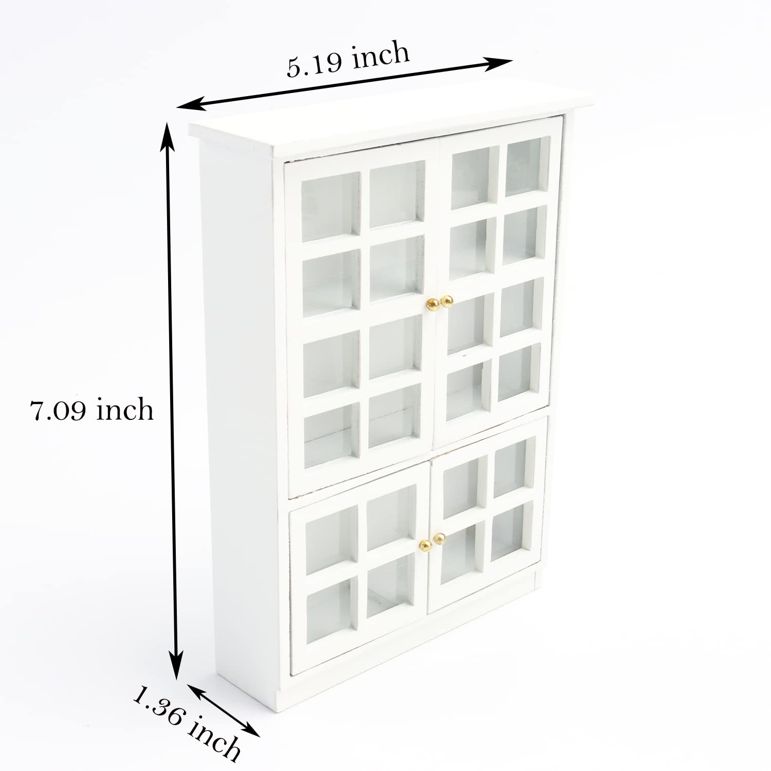 1/12 Scale Mini House Miniature Kitchen Furniture Fake Modern Wooden Miniature Kitchen Accessories Set Model