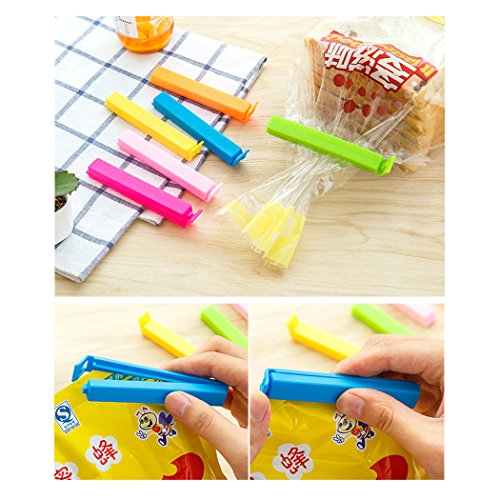 20-pc Bag Clips Sealer, Assorted Colors, Food Sealing Clips