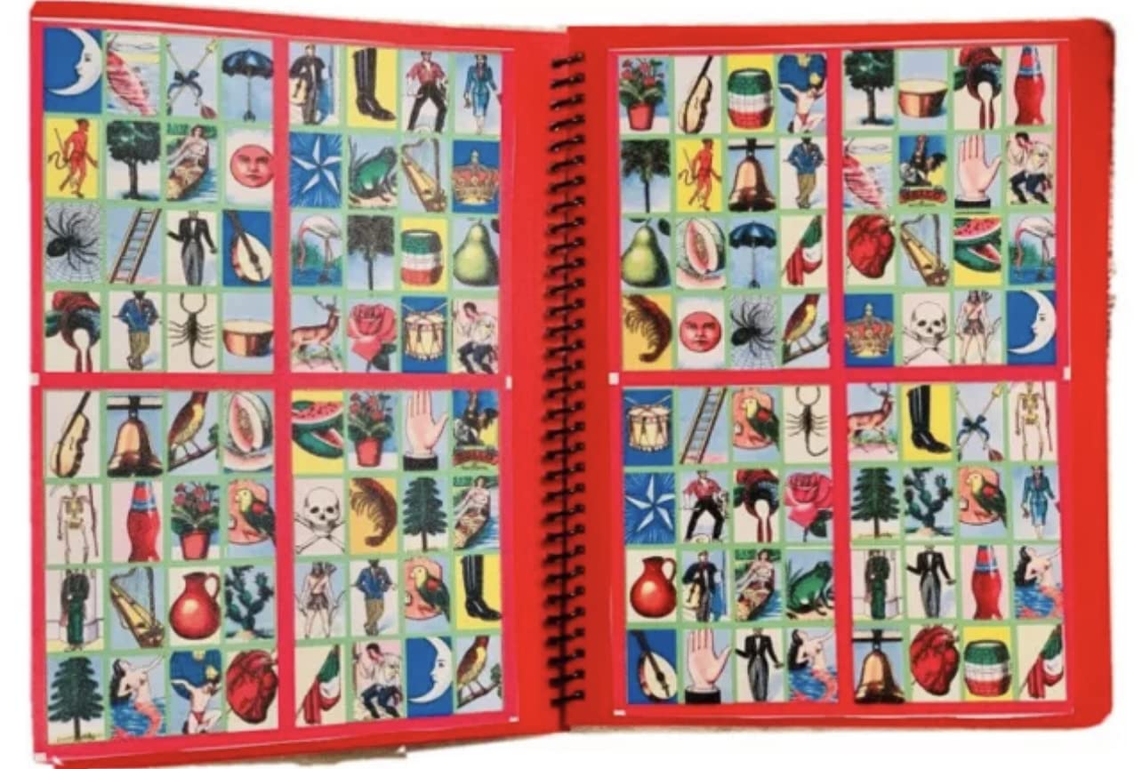 1 Spiral Book Boards Loteria Chalupa Bingo Mexican Toy Family Game New by Border Merchant
