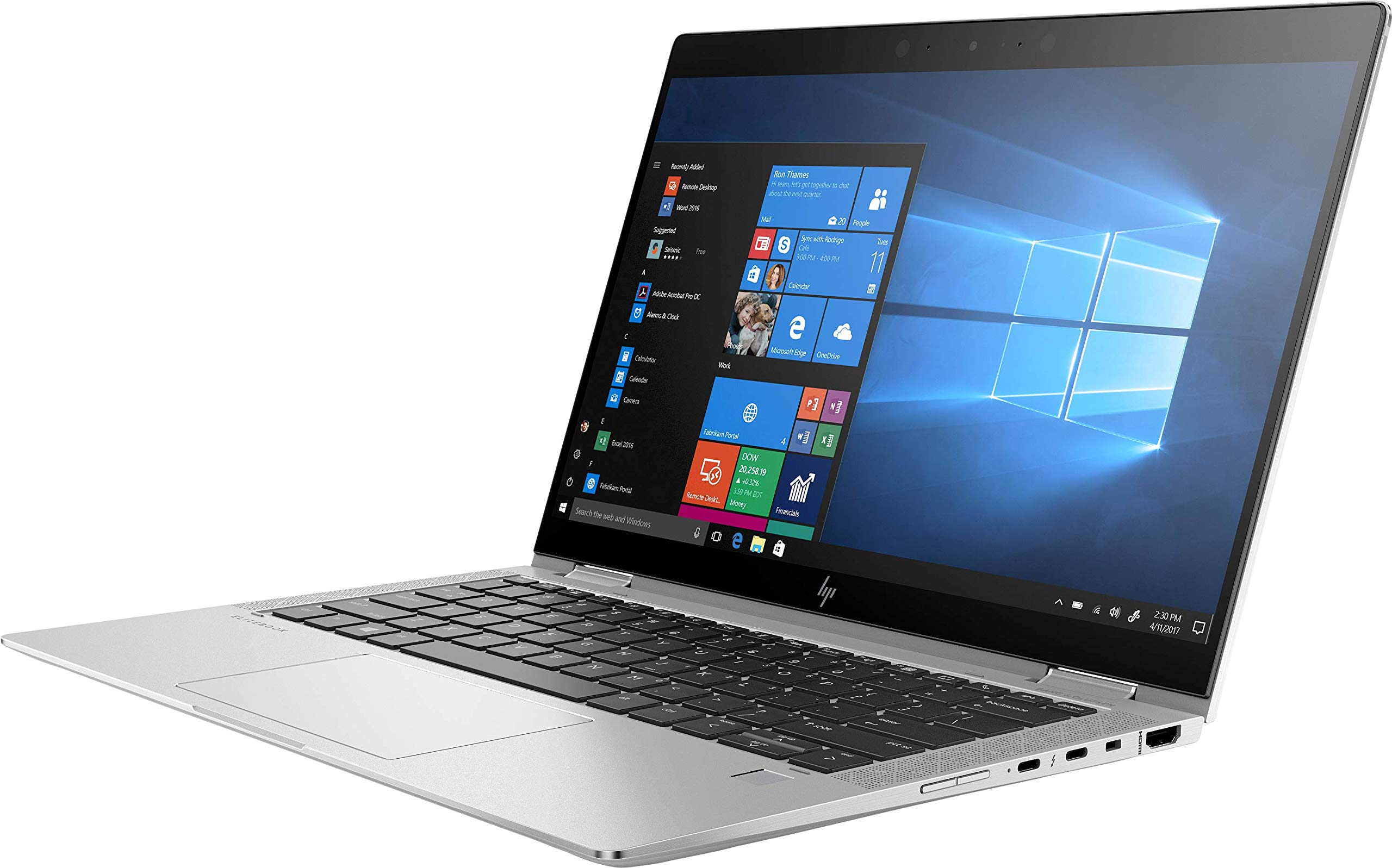 HP Elitebook x360 1030 G4 13.3-Inch 2-in-1 Convertible HD Laptop (4.6GHz Intel i7 Processor, 512GB SSD, 16GB RAM, NFC, IR Cam, IPS Display) Windows 10