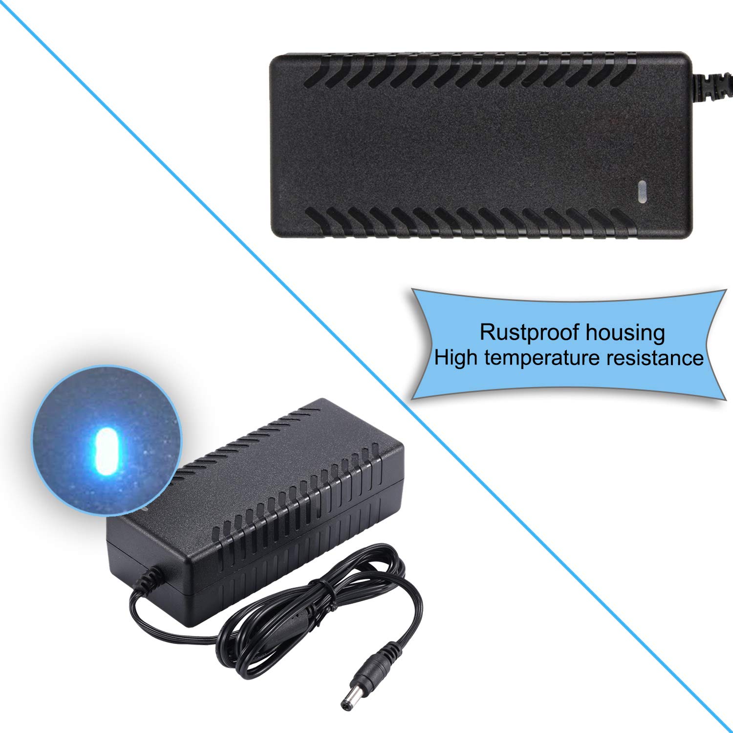 15V 5A Power Supply, Universal AC 100-240V to DC 15V 5A 75W Power Adapter Transformer 5.5x2.5mm Compatible with 15 Volt 4.8A for Photo Studio Ring Light