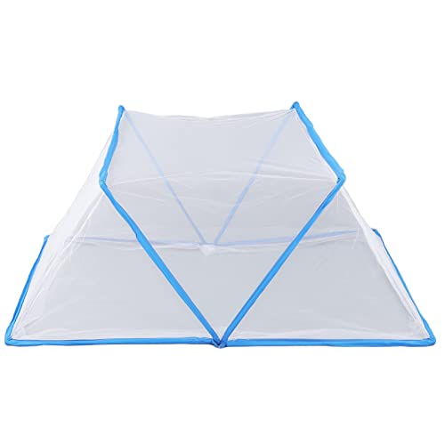 125 x 70 x 50cm Mosquito Net for Baby Mosquito Tent, Mosquito Net Tent Easy to Store Transparent Portable to Your Room (Blue)
