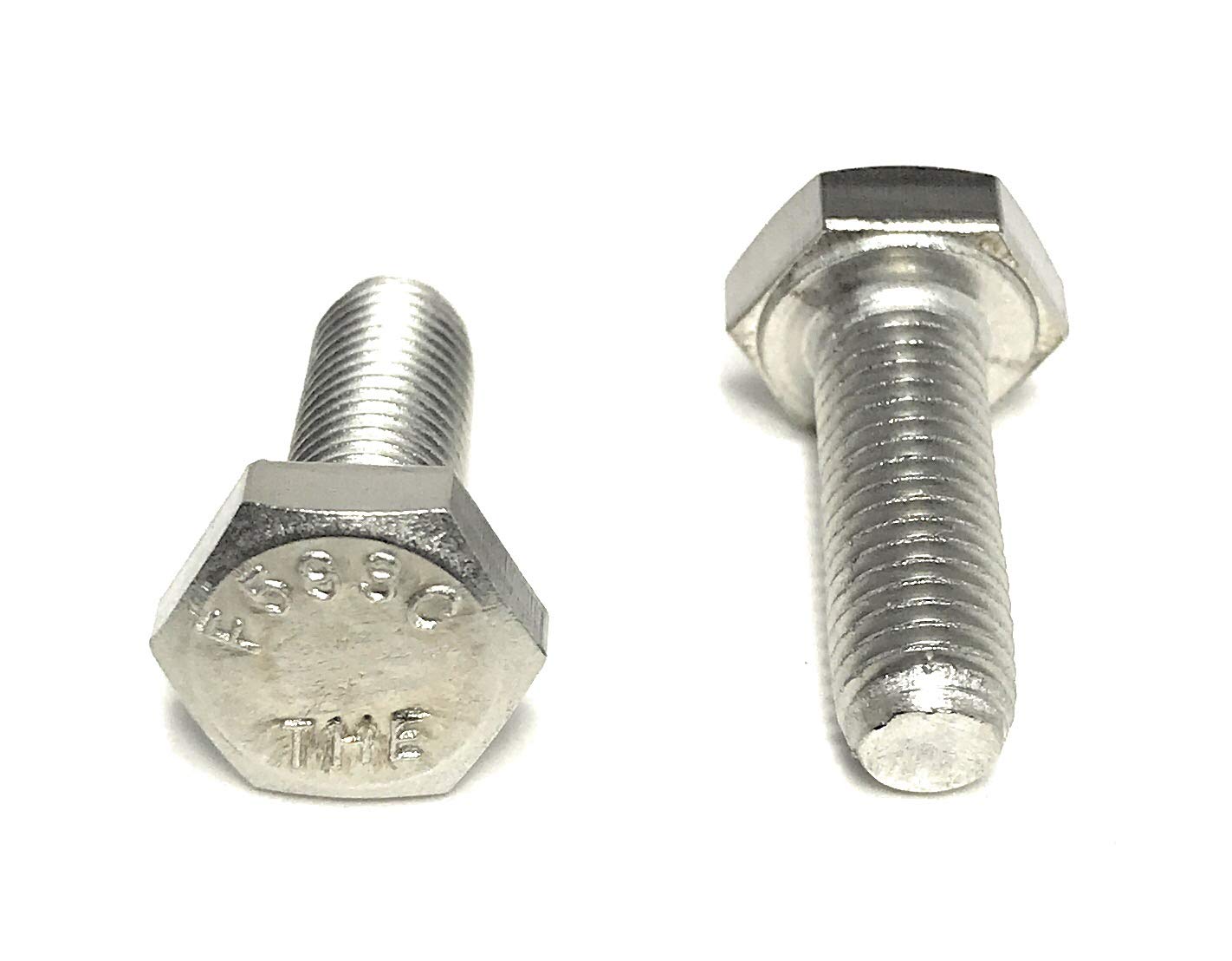 1/4-28x3/4 Stainless Steel Hex Cap Screws FT Hex Bolts 18-8 (UNF) FINE THREAD (25 pcs)