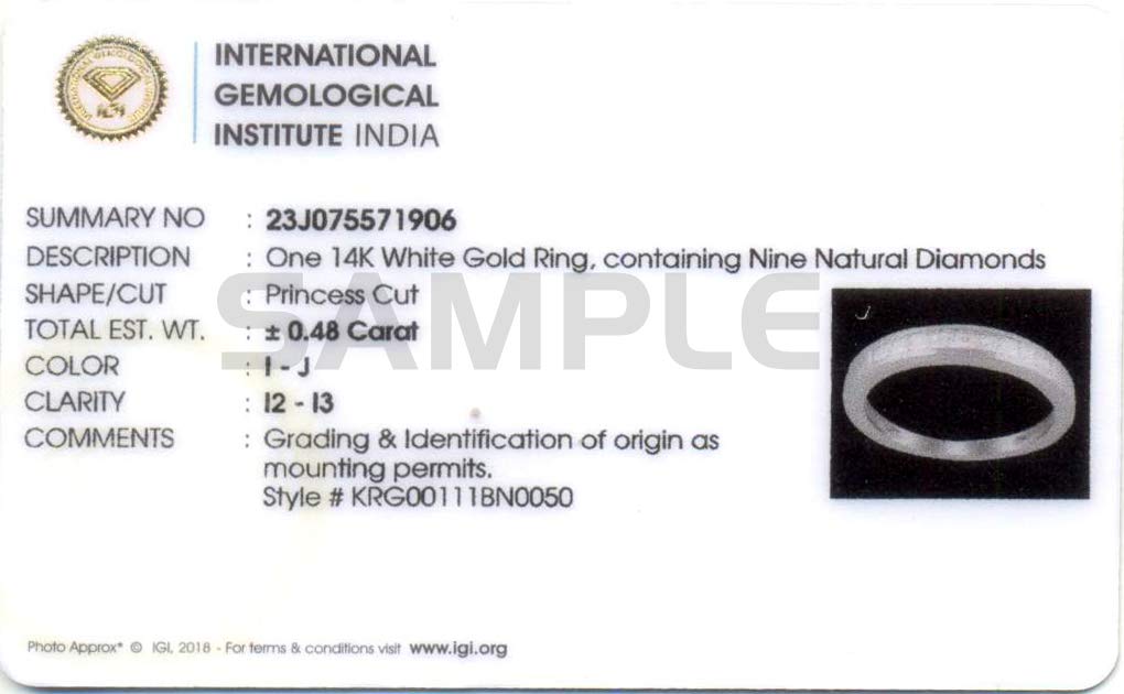 1/2 Carat Channel Set Princess Cut Diamond Wedding Band Ring in 14K Yellow Gold (Ring Size 6.5)