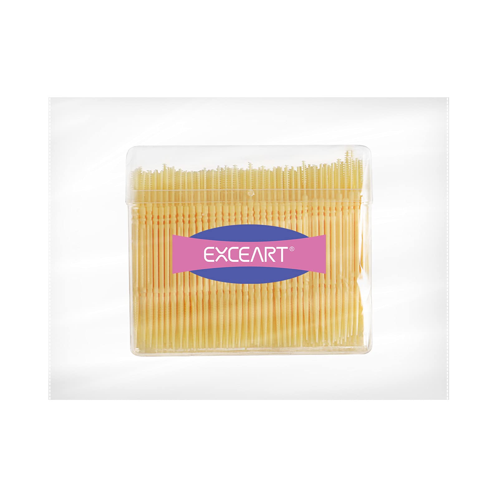 1000pcs Disposable Interdental Portable Plastic Toothpicks Oral Cleaner Stick Oral Gingival Dental Toothpicks Dental Flosser Pick (Random Color)