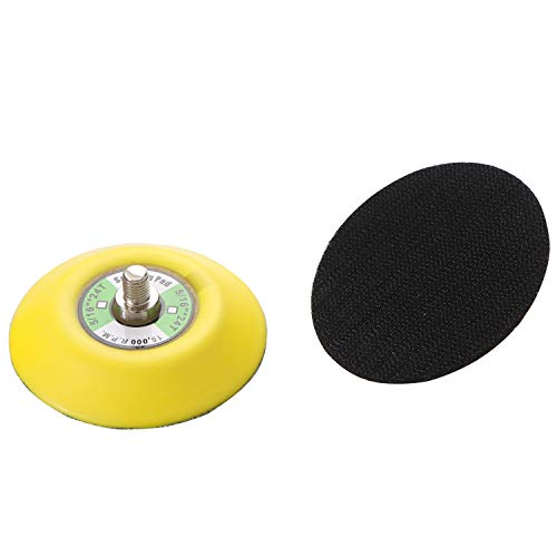 2PCS 3" Hook and Loop Backing Pads 5/16"-24 Threads Polishing Buffing Plate for Dual Action Car Polisher (8mm)
