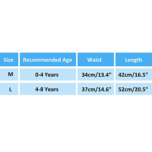 2 Packs Waterproof Diaper Pants Potty Training Pants for Baby Boy and Girl Night Time 4-8T