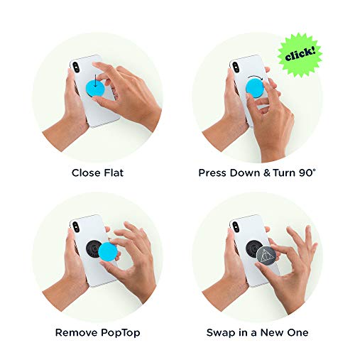 PopSockets Phone Grip with Expanding Kickstand, PopSockets for Phone - Enamel Death Hallows Glitter