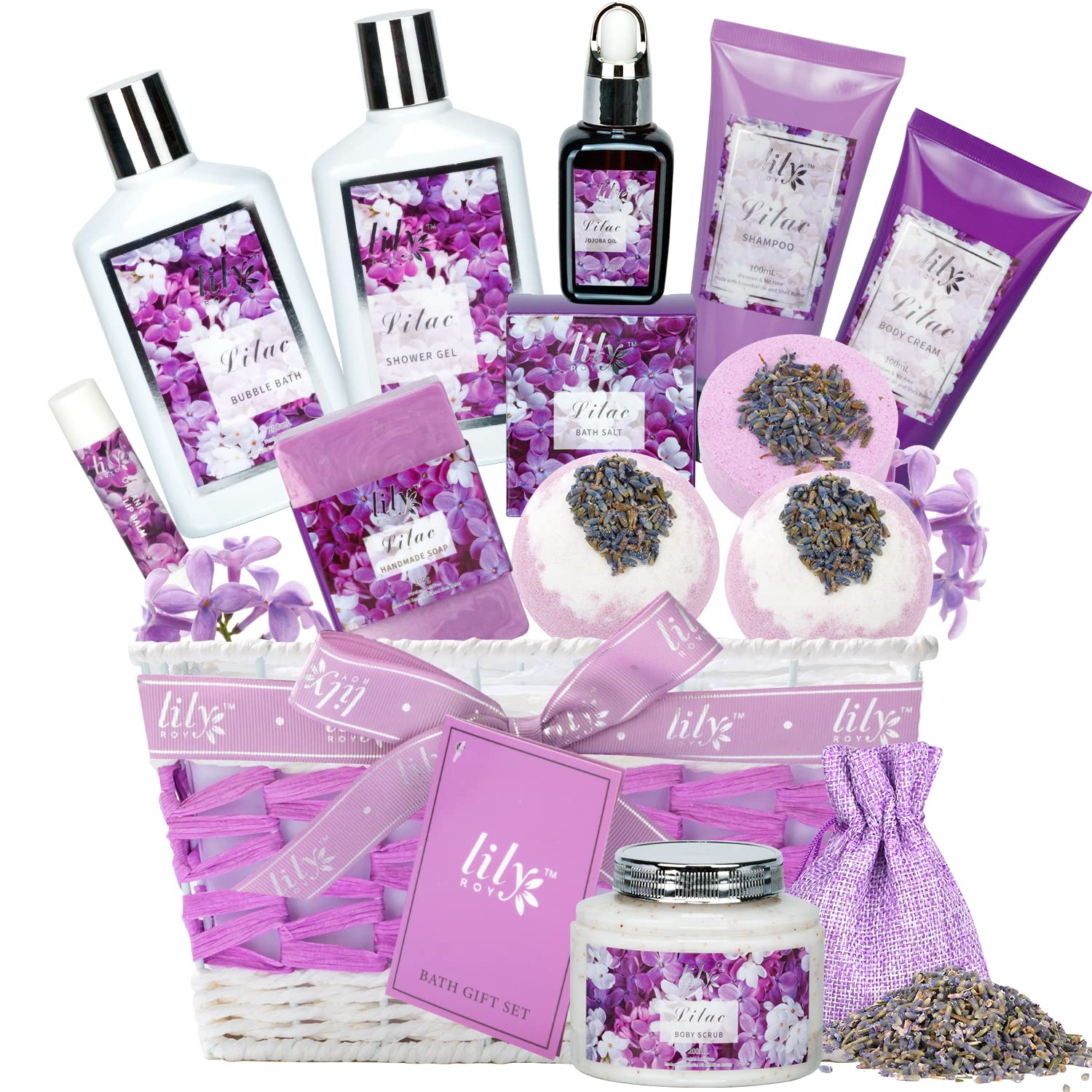 16Pcs Spa Gift Set for Women Bath and Body Gift Basket Set for Women Spa Kit Set for Women Valentines Gifts Mothers Day Mom Gift Birthday Gifts Spa Gift Basket Set for Women Christmas Bath Spa Set