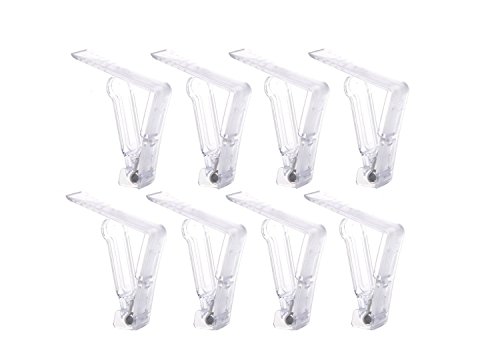 20Pcs Clear Plastic Tablecloth Clips Spring Loaded Tablecover Table Cloth Clip Clamp Holder for Home Party Picnic