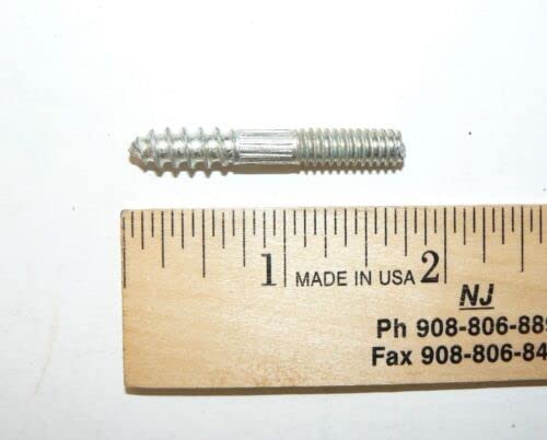 1/4"-20 x 1 3/4" Coarse Thread Hanger Bolt - Zinc Plated - Lot of 50 Pcs. HQ