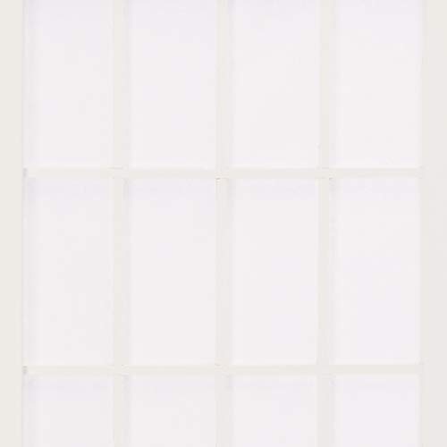 2 ft. Short Desktop Window Pane Shoji Screen - White - 5 Panels