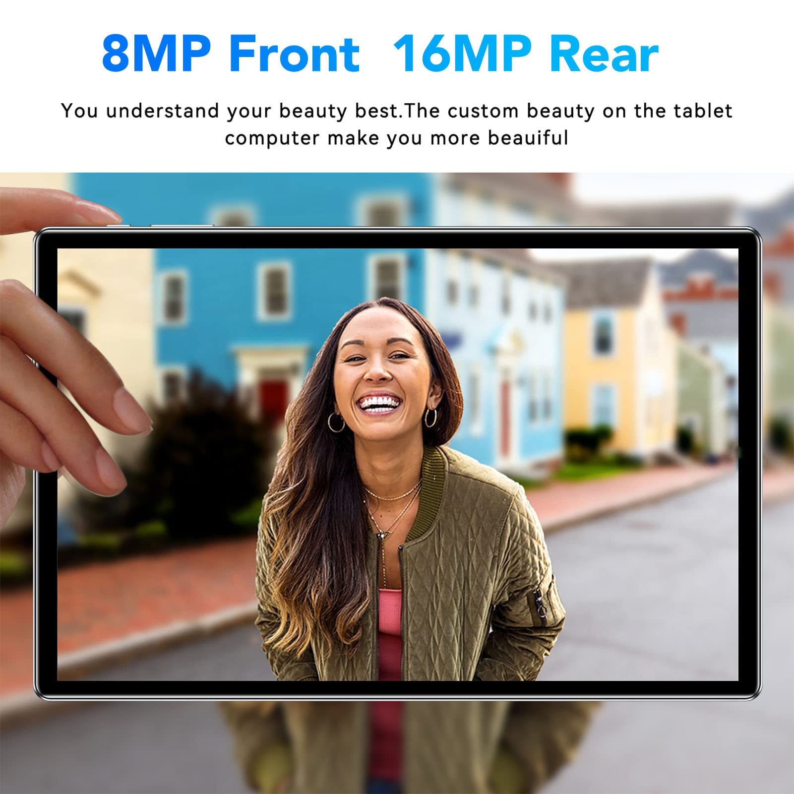 10.1 Inch Android 11 Tablet, Smart Gaming Tablet, Octa Core CPU, 4GB RAM 64GB ROM, 8MP+16MP Camera, IPS Display, BT5.0, 2.4G/5G WiFi, Dual Speaker, Dual SIM Slot, 8800mAh Battery (Black)