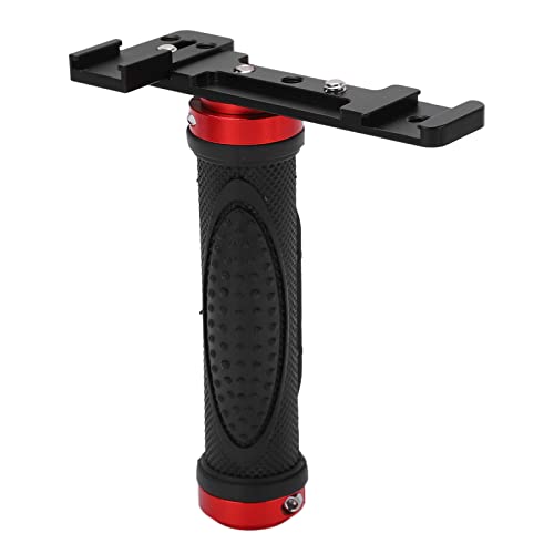 1/4 Inch Handheld Stabilizer Holder, Alloy Handheld Holder Stand Multi Purpose Universal for LED Video Light for Action Camera for Smartphone