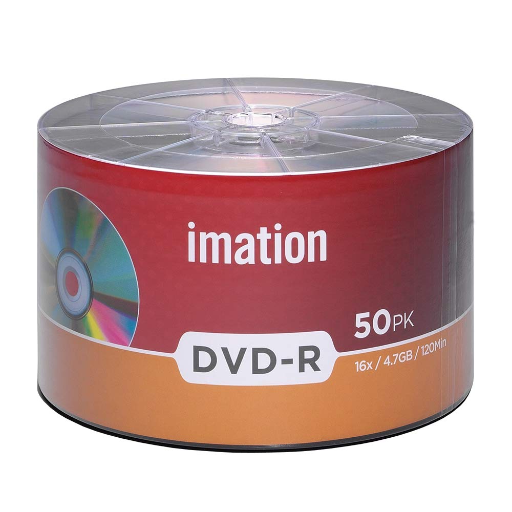 200 Pack Imation DVD-R 16X 4.7GB/120Min Branded Logo Blank Media Recordable Movie Data Disc