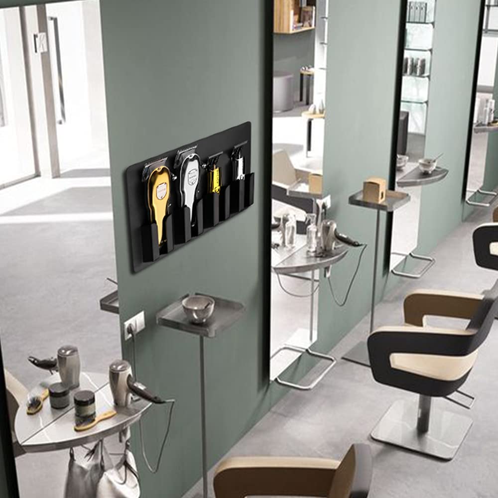 2Pcs Clipper Holders for Barbers - Barber Clipper Holder Rack, Barber Clipper Organizer, Hair Clipper Holder, Hair Trimmer Storage Rack (Wall Mount)