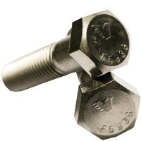 1/2"-13x7,(PT) UNC Stainless Steel (316) Hex Head Cap Screw, ASTM F593 (INCH) (Quantity: 10) Size: 1/2"-13 | Length: 7" | Coarse Thread | Partially Threaded