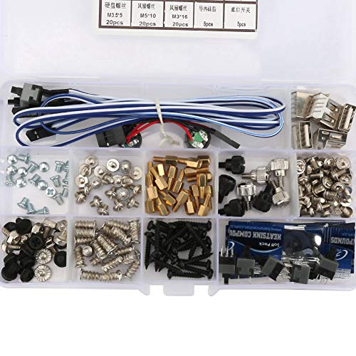 189 Motherboard Screws, with Storage Box Durable Stable Hard Disk Screws, Computers Mobile Network Terminal Equipment for Repair Maintenanc