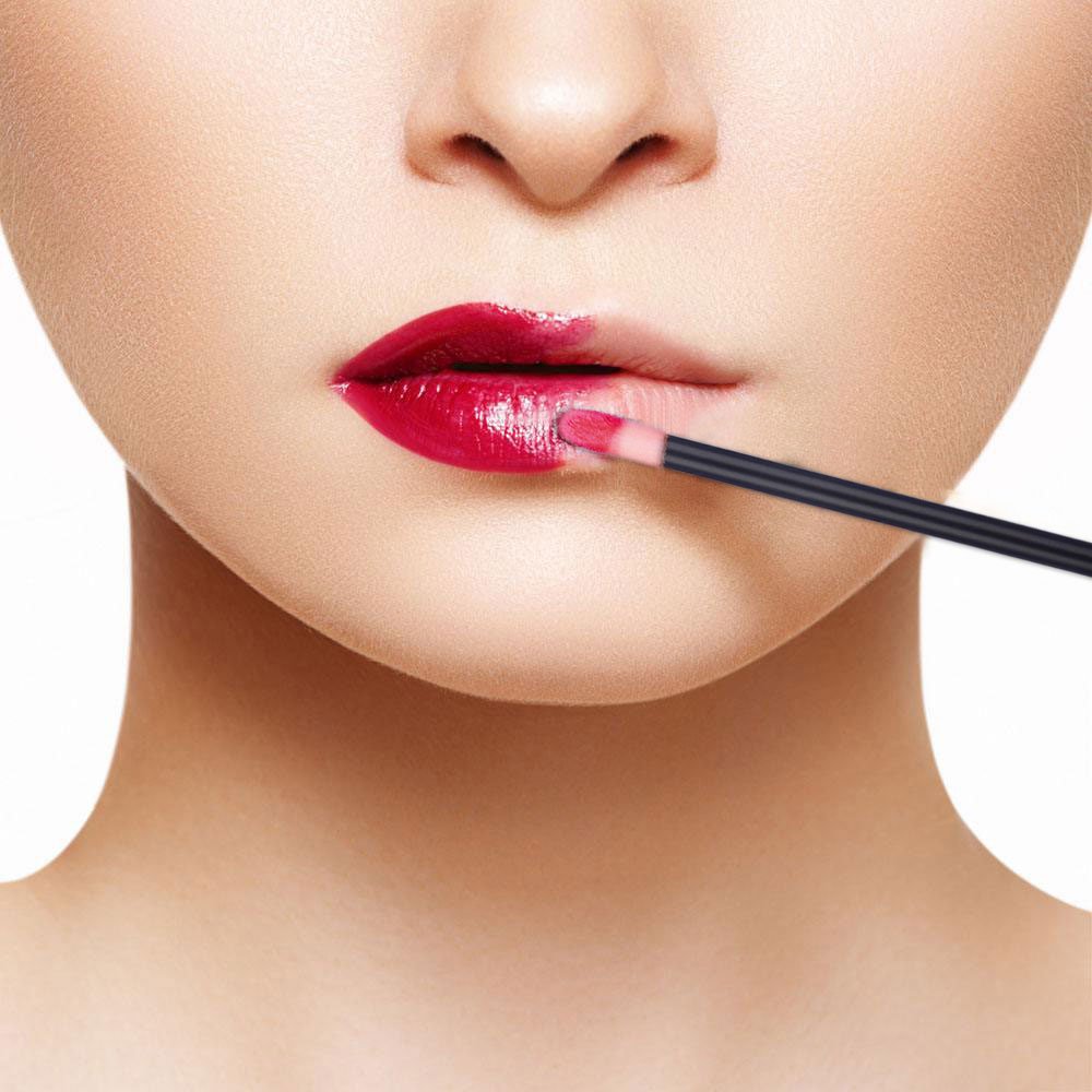 200pcs Disposable Lip Applicators Lip Makeup Brushes Lip Gloss Applicators Lipstick Wands Beauty Tool Kits