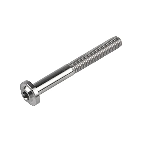 Wanyifa Titanium M8 10 15 20 25 30 60 70mm Torx Head Bolt Screw Pack of 4 (M8x70mm, Silver)