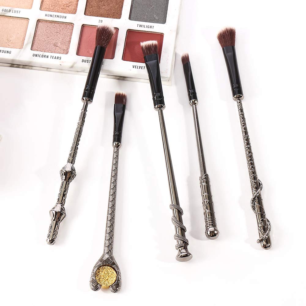 10 PCS Harry Gifts Potter Makeup Brushes Wand Brushes Set for Foundation Blending Blush Concealer Eyebrow Face Powder