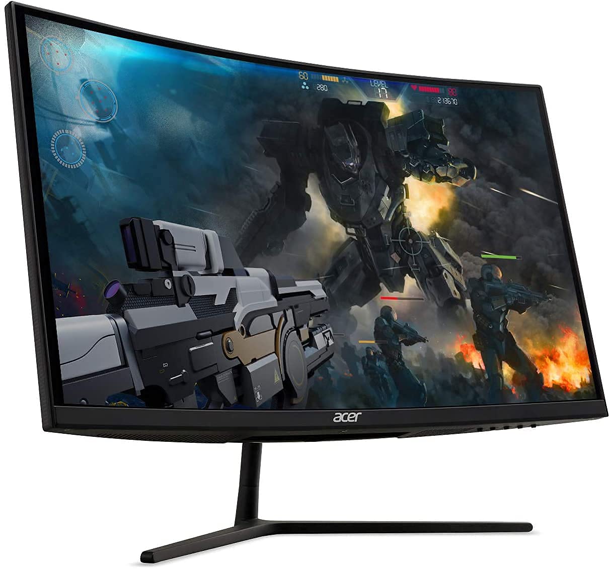 Acer Pbmiiipx 27" 1500R Curved WQHD (2560 x 1440) VA Gaming Monitor | AMD Radeon FreeSync2 HDR Technology | DCI-P3 | VESA Certified DisplayHDR400 | 4ms Response Time | Black | with USB3.0 HUB Bundle