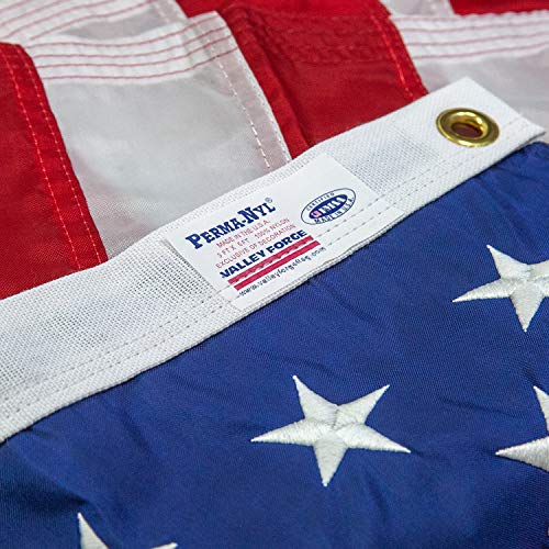 100% Made in the USA - 3'x5' ft β Perma-Nyl Sewn Nylon with Grommets - Sturdy, Durable, and Patriotic - Great For Gardens, Homes, Patios and Cars β By Valley Forge Flag