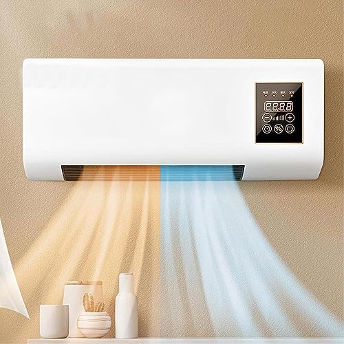 2023 New Large Air Cooler Fan, Wall Mounted Mini Cooling and Heating Fan with Remote Control, Household Timing Air Conditioners for Home, Bathroom, Bedroom, Office, Living Room