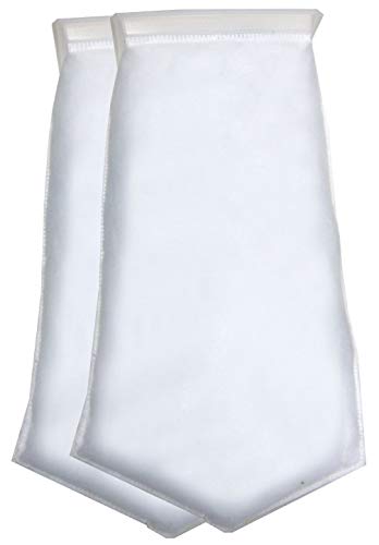 2 Pack - 4.5 Inch 200 Micron - Aquarium Felt Filter Bags -7x4.5" Rectangle Filter Sock - Fits Eshopps