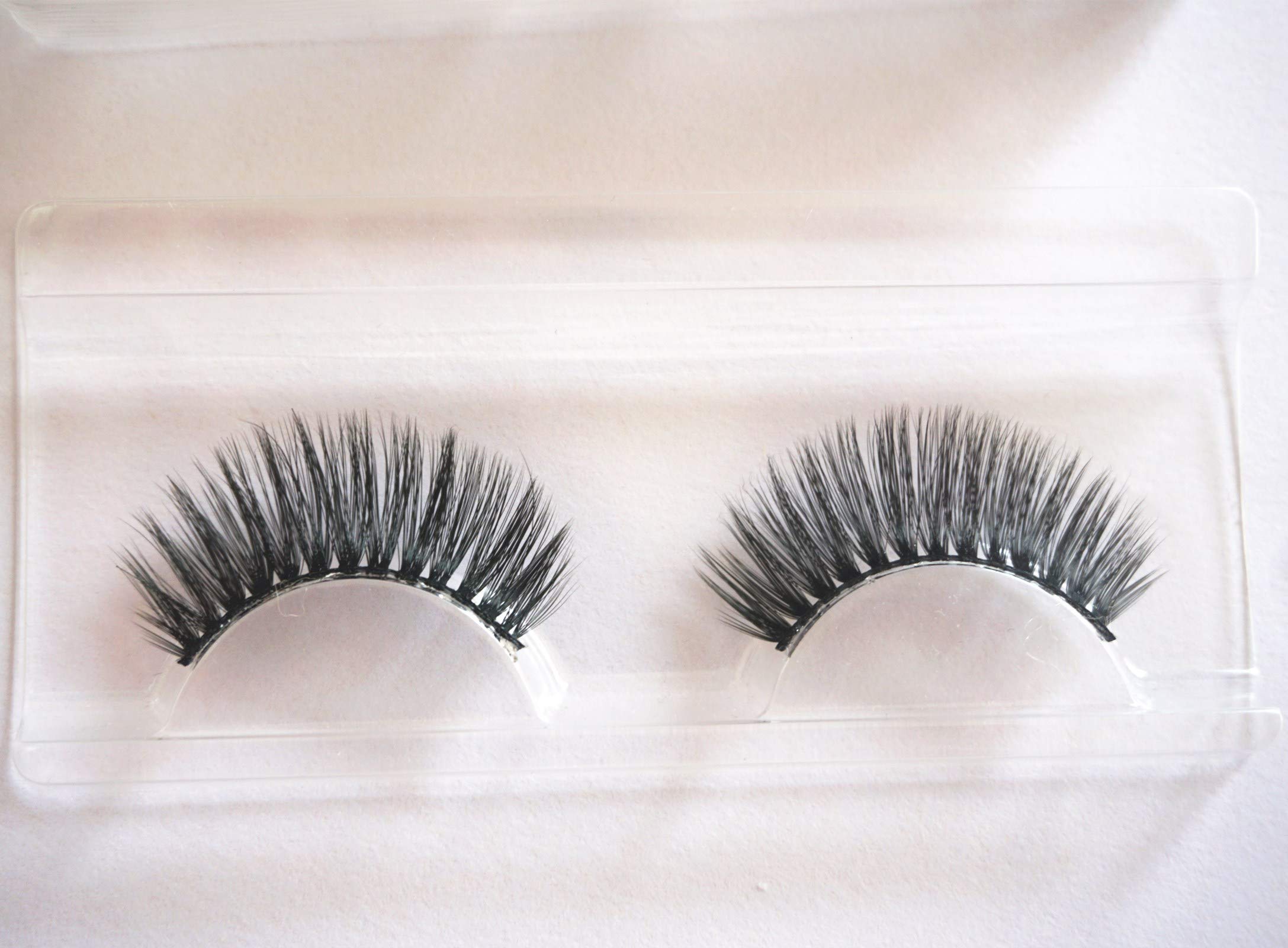 100pcs Transparent Empty Eyelash Lash Trays Holder Good Plastic Packaging Box Eyelash Storage Case Boutique Beauty Salons Rectangle for 25MM