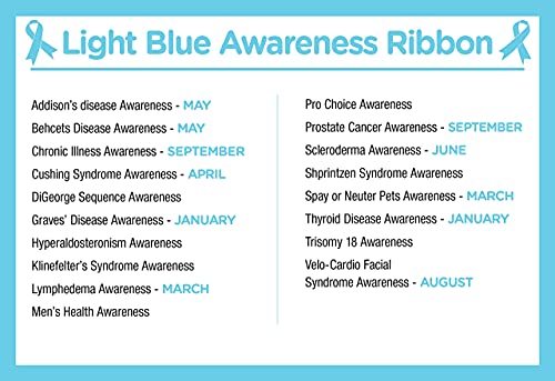 10 Pack Light Blue Silicone Bracelets – Light Blue Colored Rubber Wristbands for Prostate Cancer, Trisomy 18, Cushing, Scleroderma Awareness, Graves’ Disease, Fundraising & Gift Giving - Perfect for Women and Men