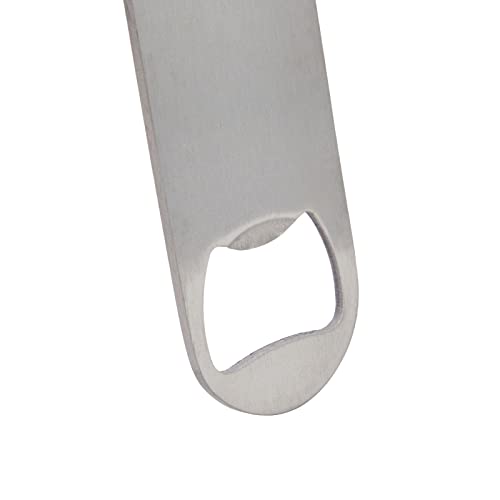 12-Pack Stainless Steel Flat Bottle Opener Bulk Set for Bartender, Bar Supplies for Restaurant, Kitchen, Heavy Duty Blank Bottle Openers for Wedding Gifts, Party Supplies (4.8x1.2 in)